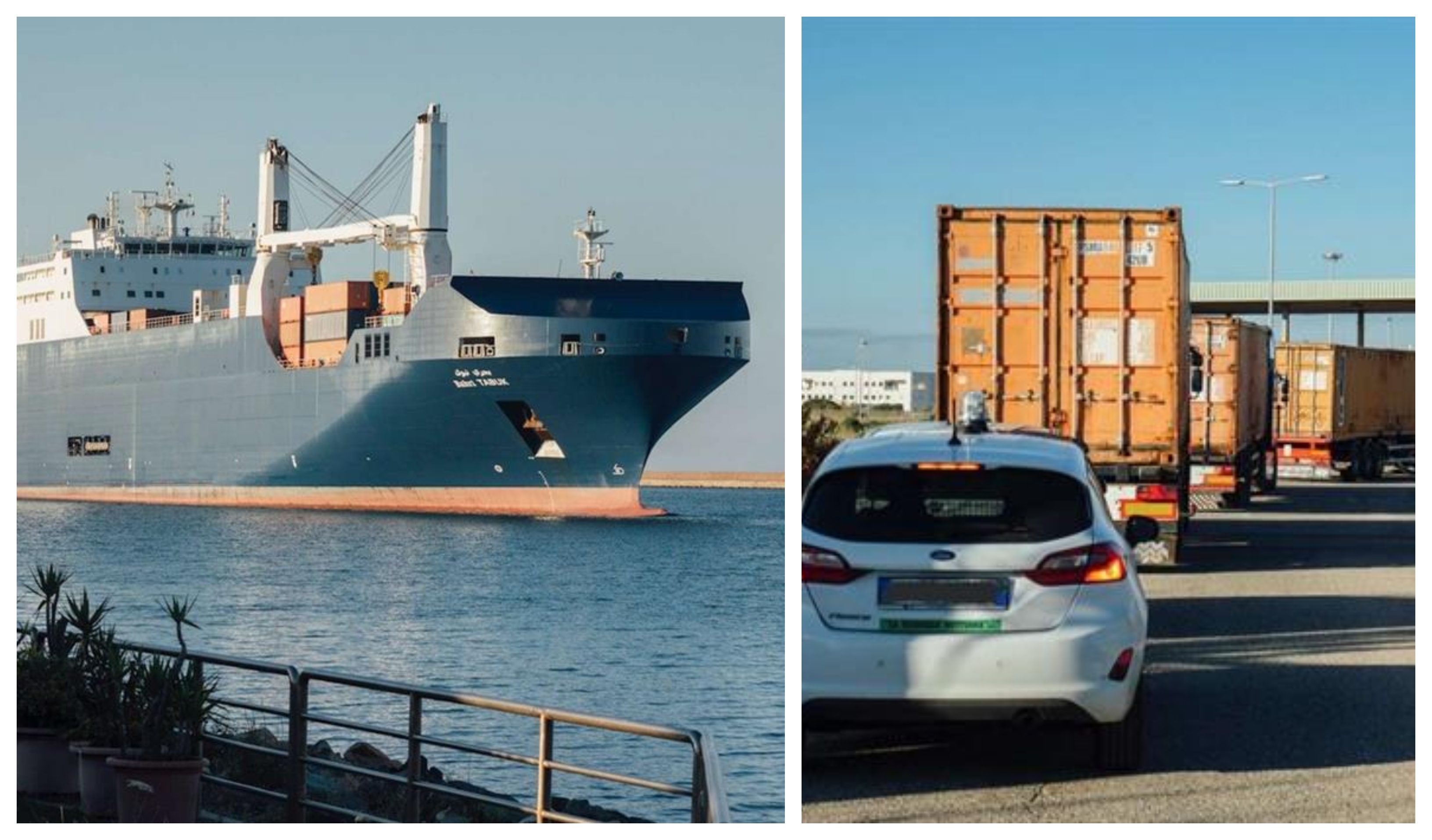 Caricati all’alba sulla Bahri Tabuk 4 container arrivati sotto scorta ...